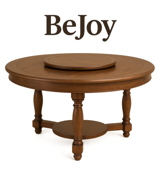 Classic Round Dining Tables with Lazy Susan |Crafted In China ...
